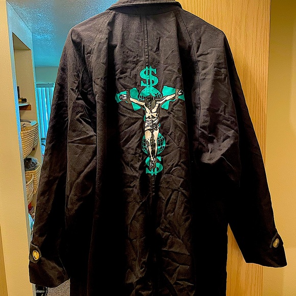 FTP | Jackets & Coats | Ftp Crucifix Trench Coat In Black | Poshmark